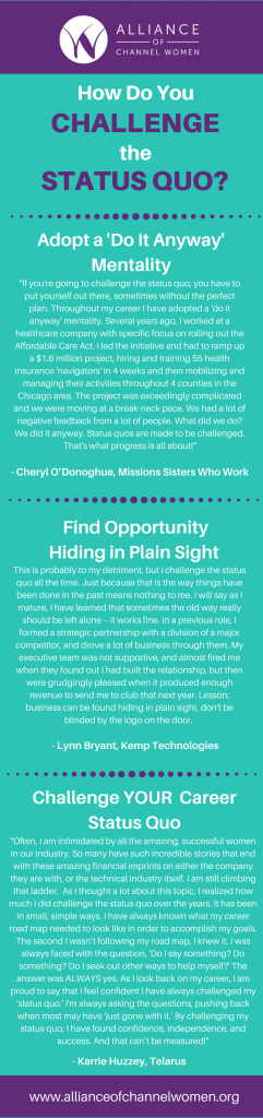 Poll: How Do You Challenge the Status Quo?